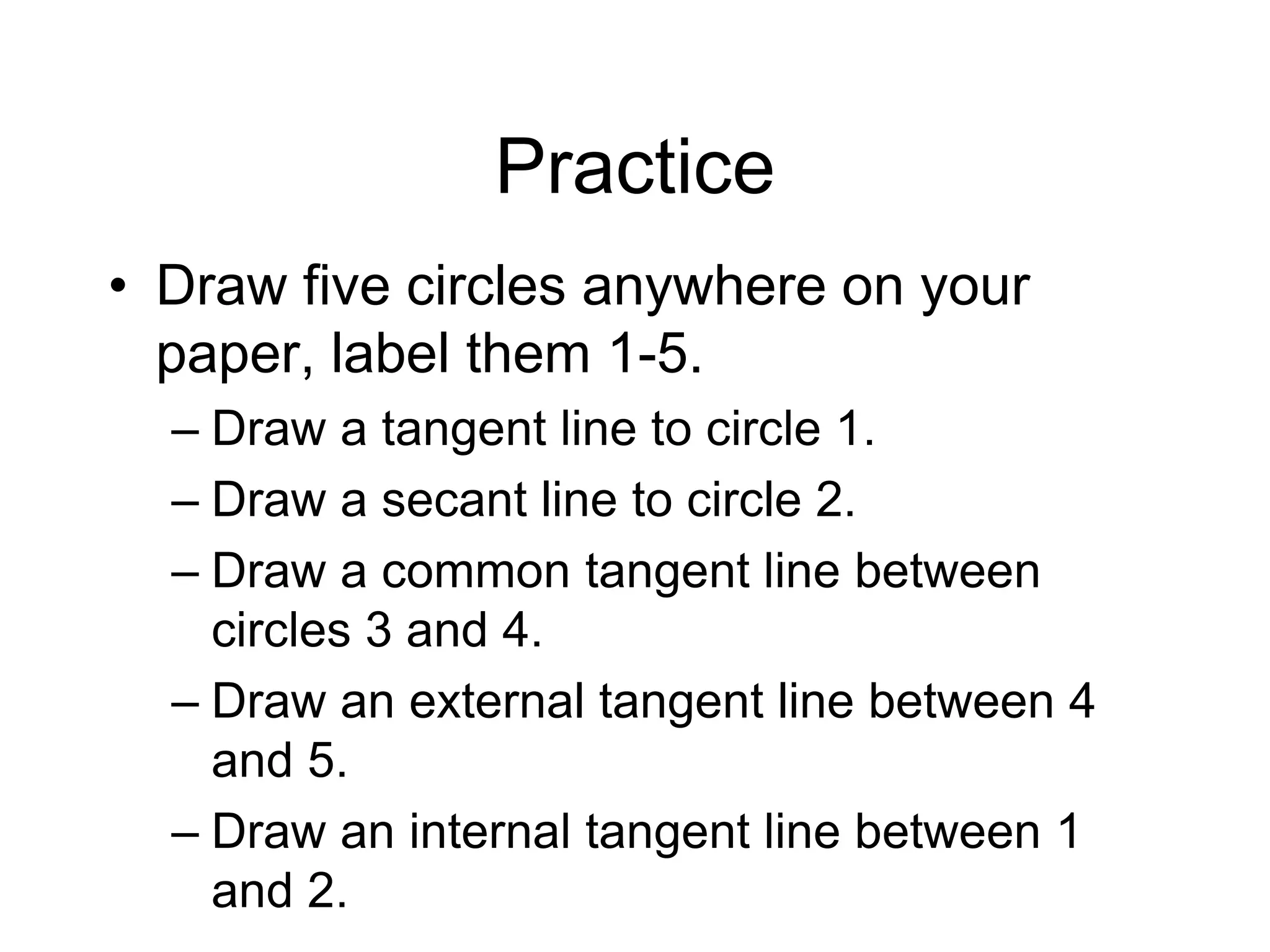 Secants and Tangents of Circles PowerPoint.ppt