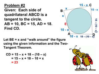 Secants and Tangents of Circles PowerPoint.pptx