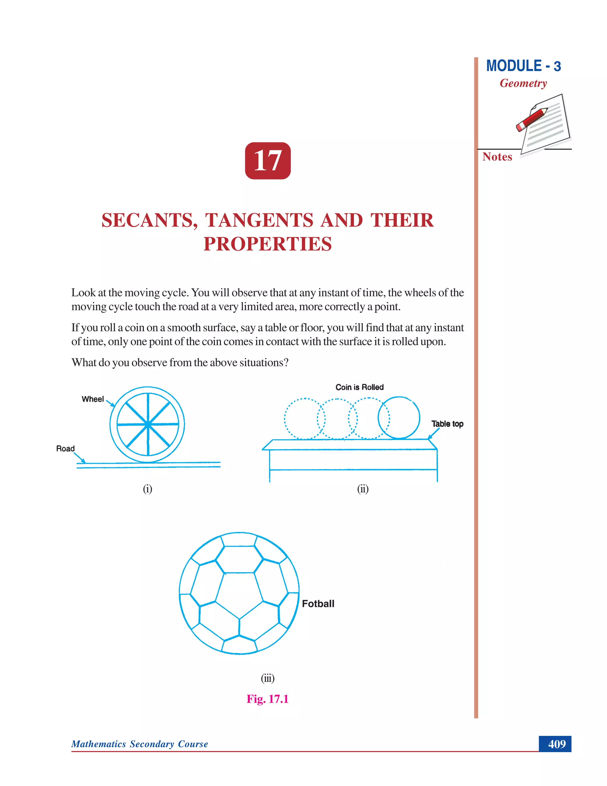 SECANTS, TANGENTS AND THEIR PROPERTIES -GEOMETRY | PDF