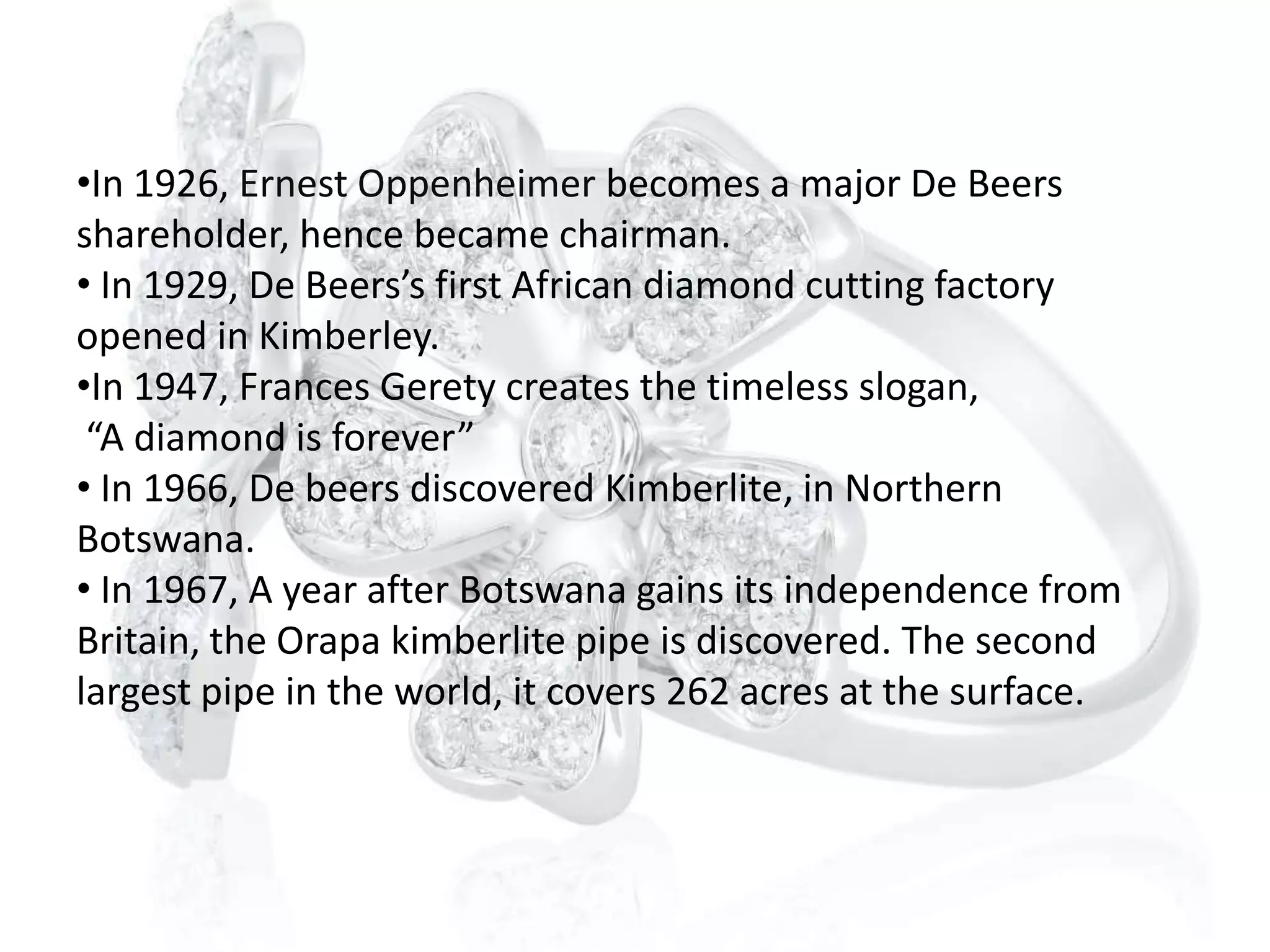 end of de beers monopoly | PPTX
