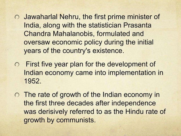 Indian economy pre-1991 reforms with globalization | PPTX