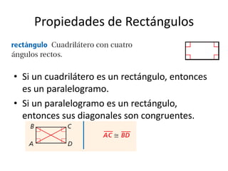 Propiedades de Paralelogramos Especiales | PPTX