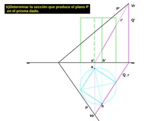 Sección prisma recto por plano oblicuo. | ODP