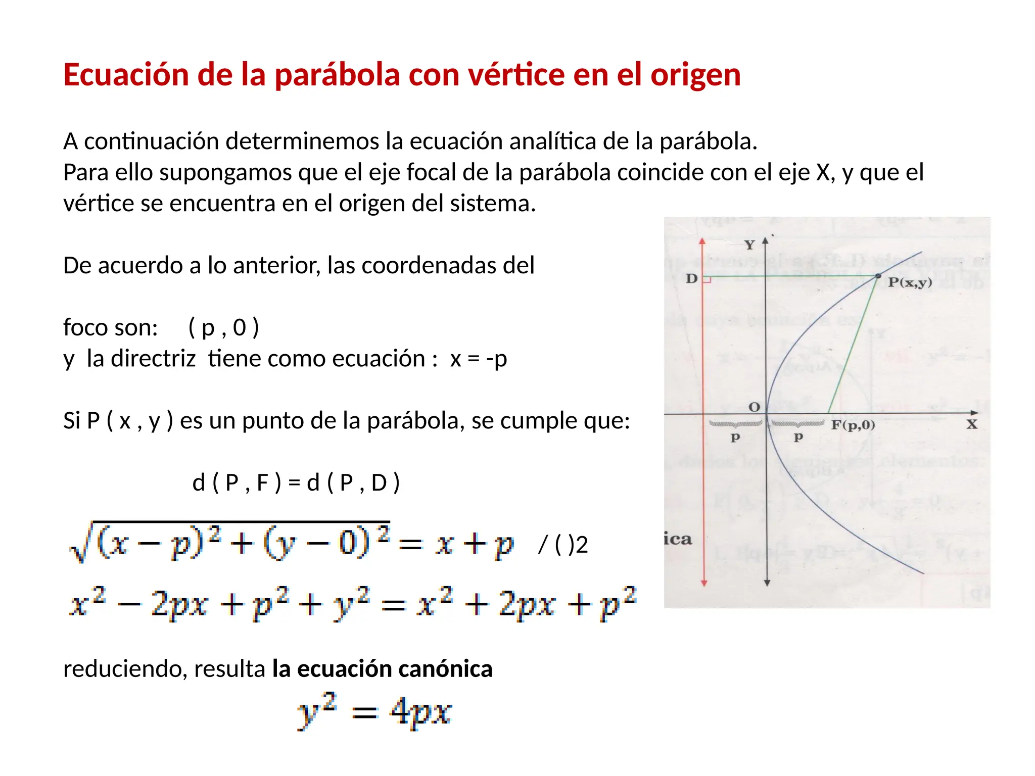 SECCIONES CÓNICAS _ LA PARABOL. ELEMENTOS Y ECUACIONESptx | PPT