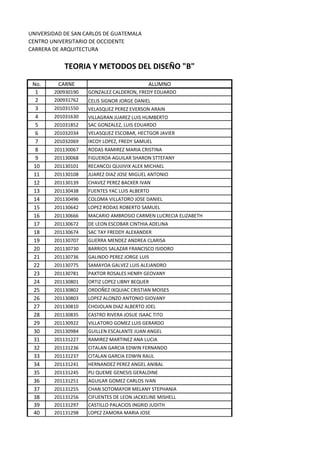 Secciones TMD 2011 | PDF