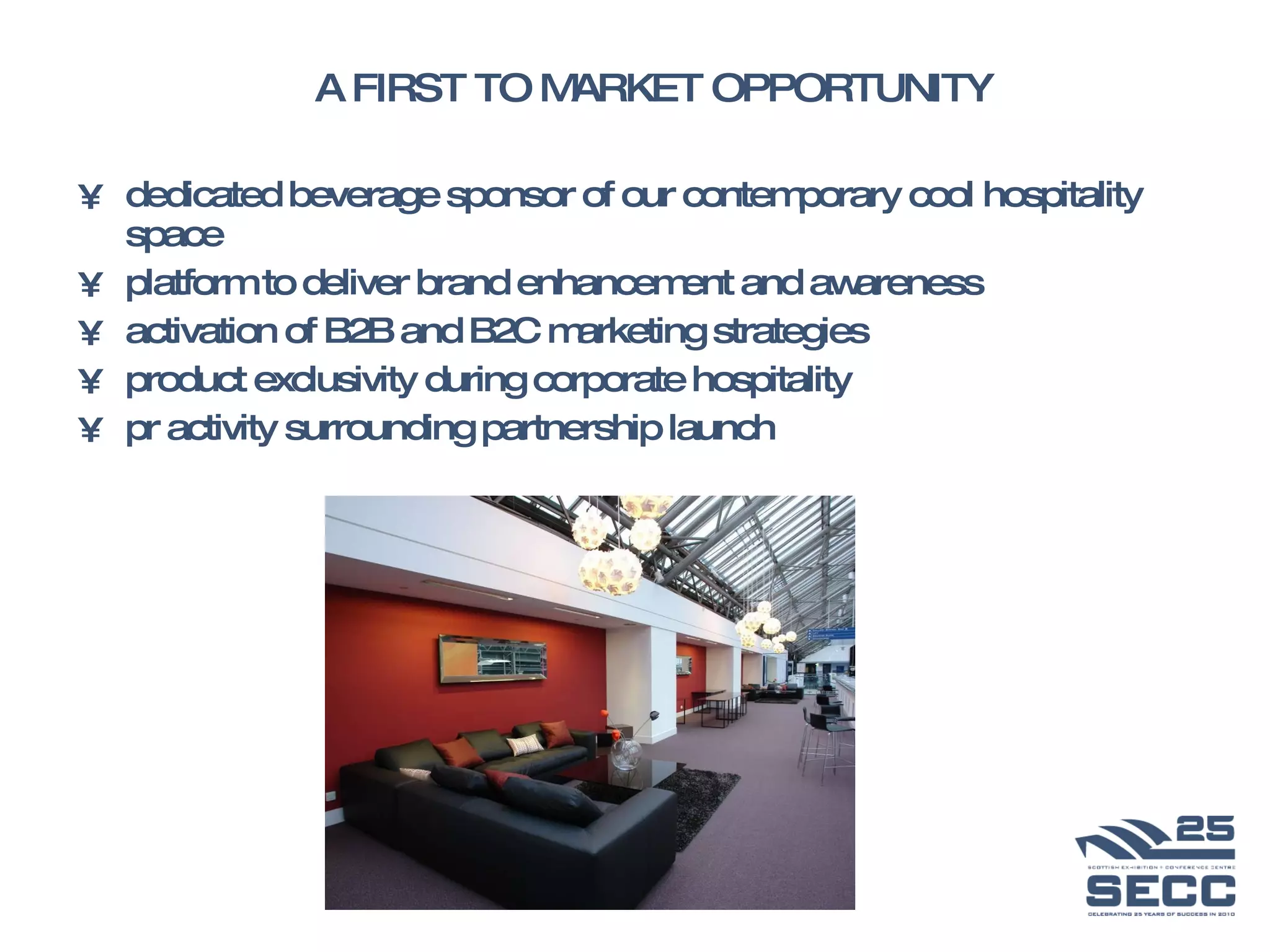 Secc Sponsorship Opportunity Hospitality | PPT