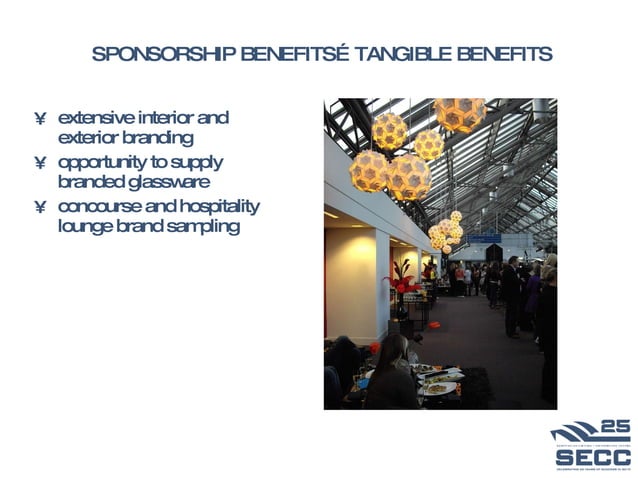 Secc Sponsorship Opportunity Hospitality | PPT