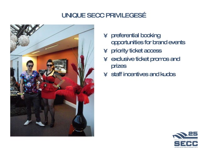 Secc Sponsorship Opportunity Hospitality | PPT