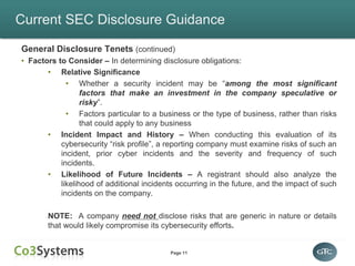 SEC Cybersecurity Disclosure Guidelines | PDF
