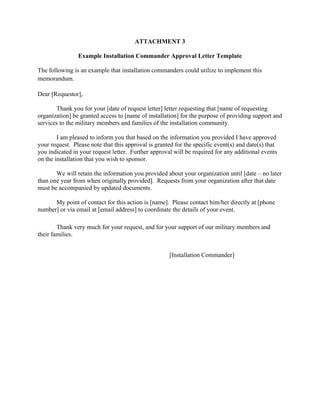 SECDEF Memo: Installation Access for Nonprofits | PDF