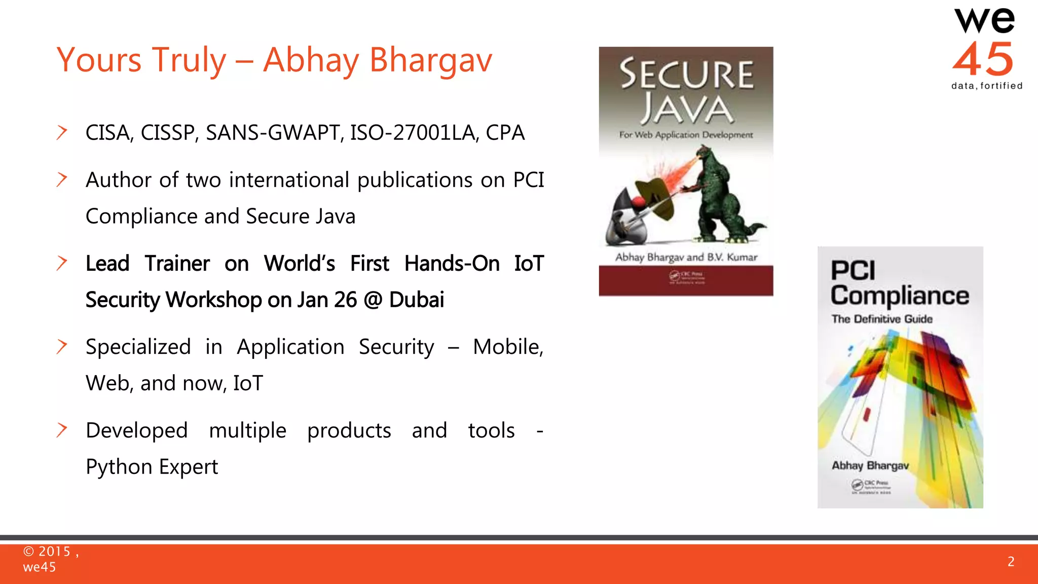 we45 SecDevOps Presentation - ISACA Chennai | PPT