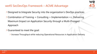we45 SecDevOps Presentation - ISACA Chennai | PPT