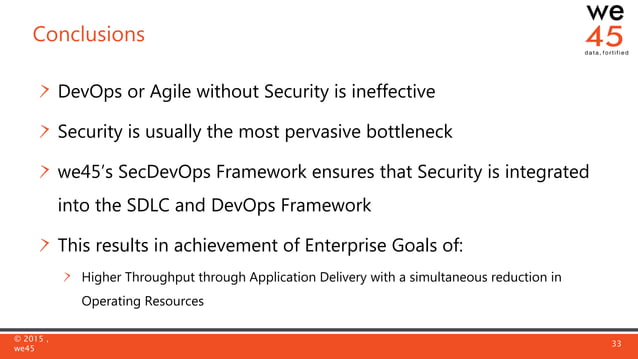 we45 SecDevOps Presentation - ISACA Chennai | PPT