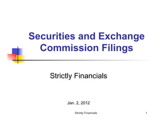 "SEC Documents" by Jimmy Gentry | PPT