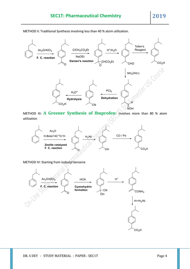 synthesis of Drugs | PDF