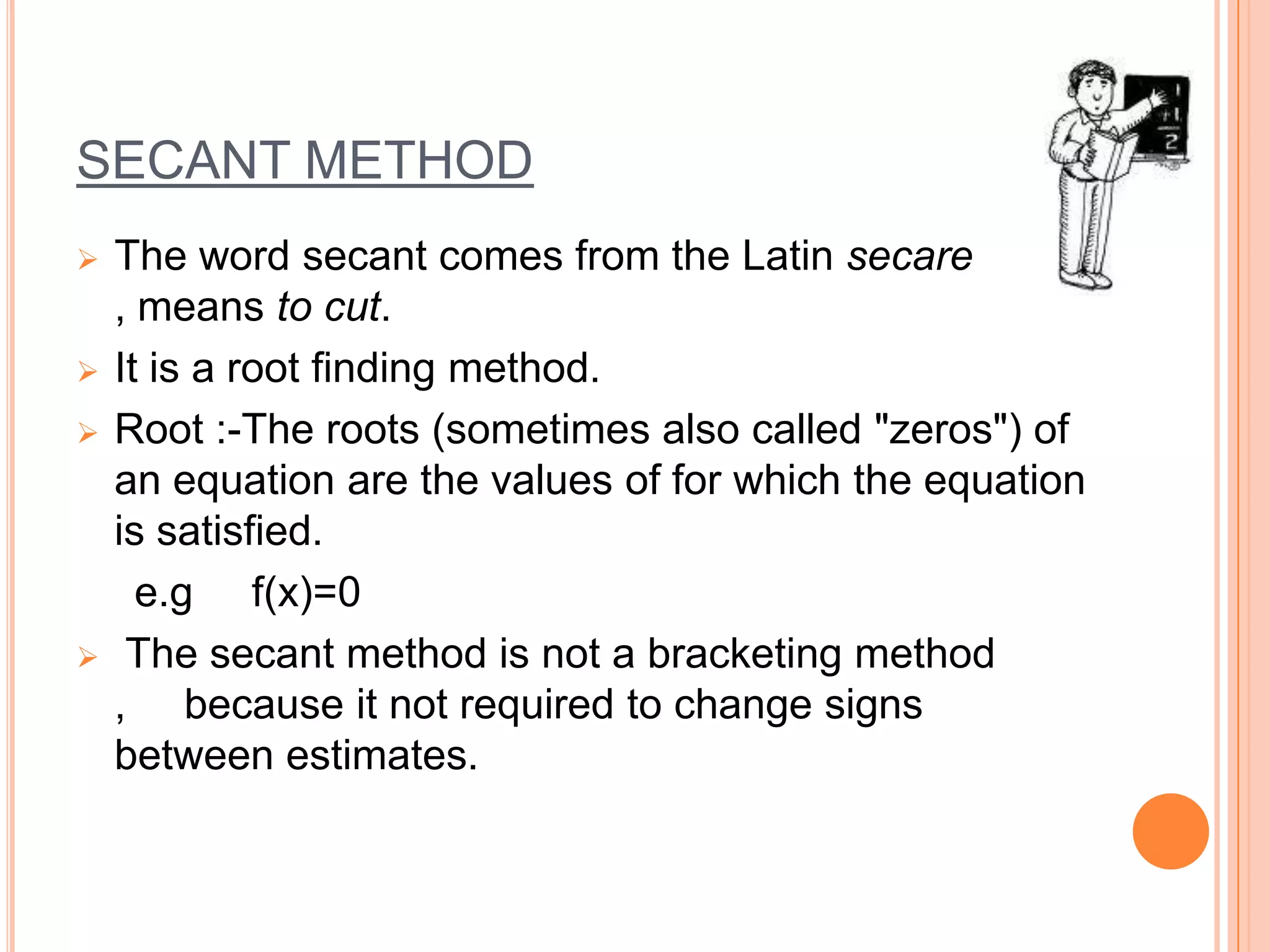 Secent method | PPTX