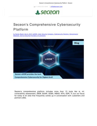 Seceon’s Comprehensive Cybersecurity Platform - Seceon.pptx
