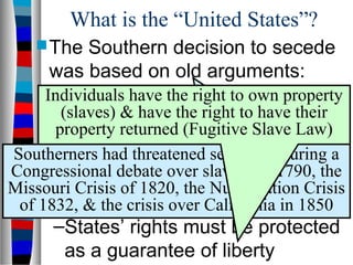 Secession and civil war ppt | PPT