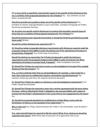 Letter to SEC on Finders | PDF