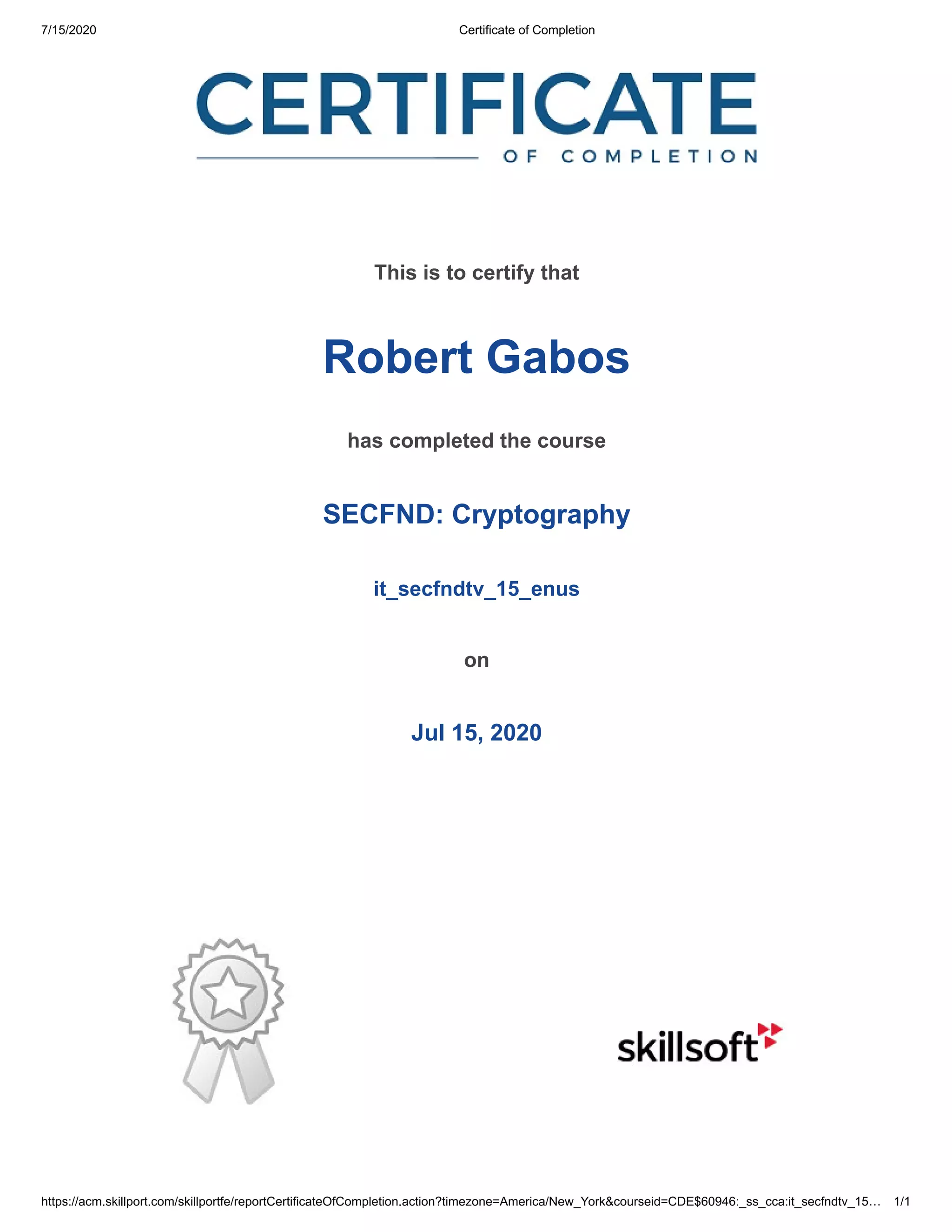 SkillSoft - SECFND Cryptography | PDF | Information and Network Security | Computing
