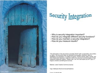 Cyber Security integration | PPT
