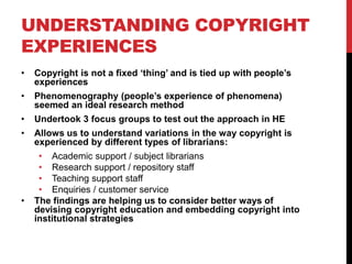 Understanding Librarians' experiences of copyright | PPTX | Desktop ...