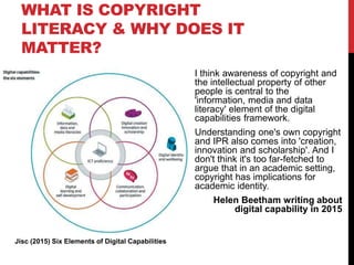 Copyright literacy in the UK: understanding library and information ...