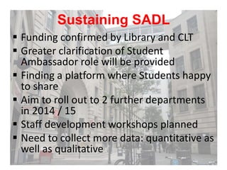 Putting Students in the SADL | PPTX