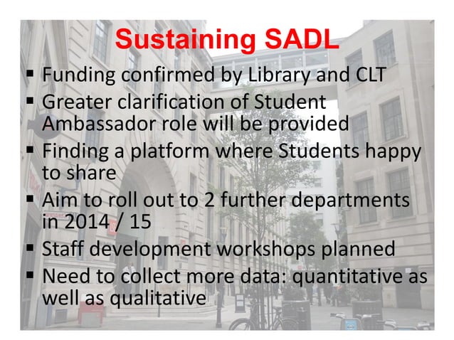 Putting Students in the SADL | PPT