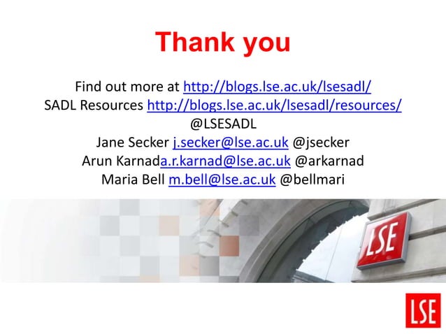 Putting Students in the SADL | PPT