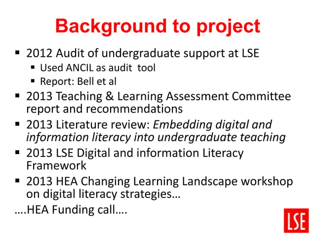 Putting Students in the SADL | PPT