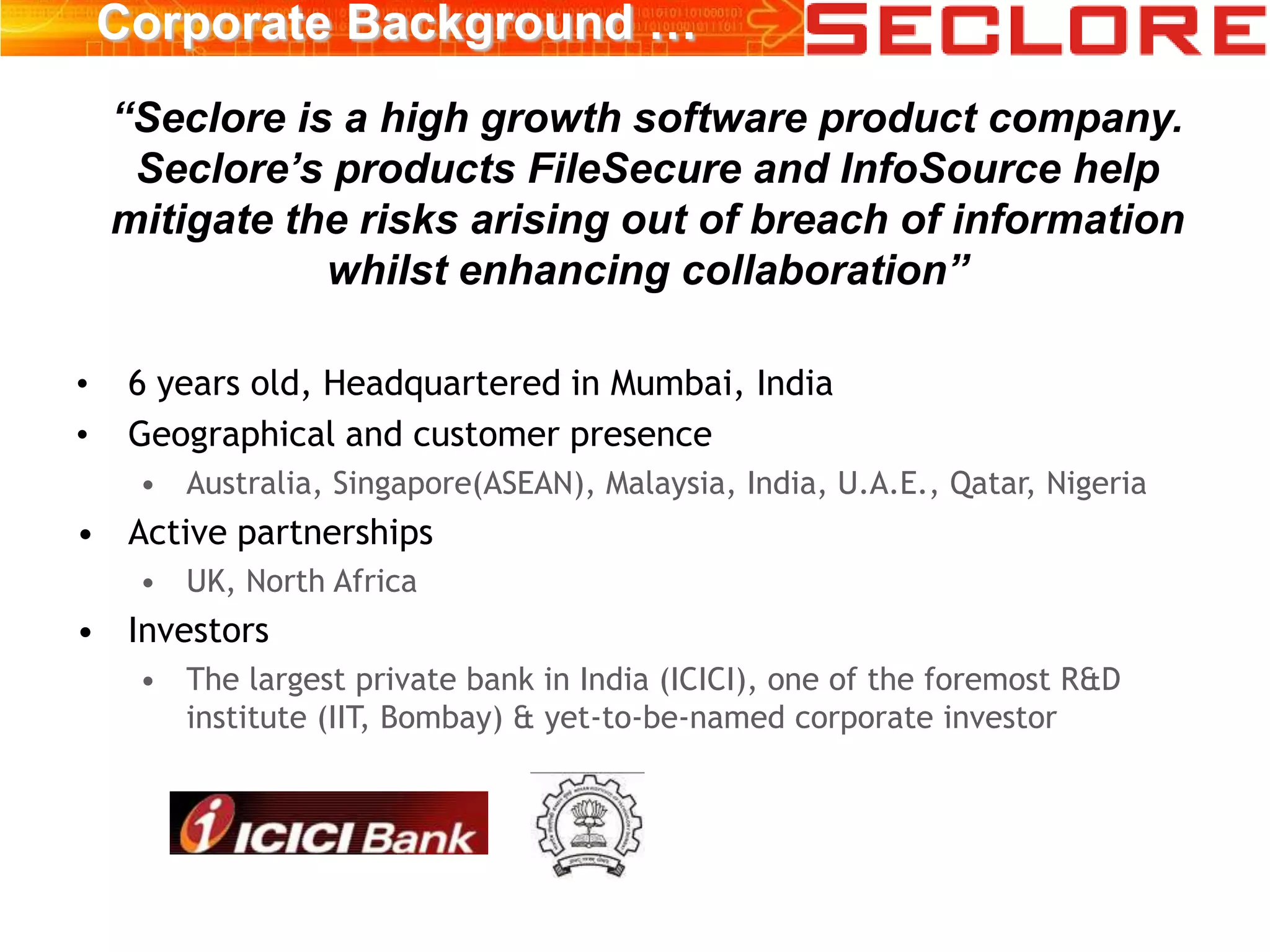 Seclore Corporate Profile | PPSX