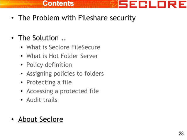 Seclore FileSecure HotFolder Walkthrough | PPTX | Operating Systems | Computer Software and ...