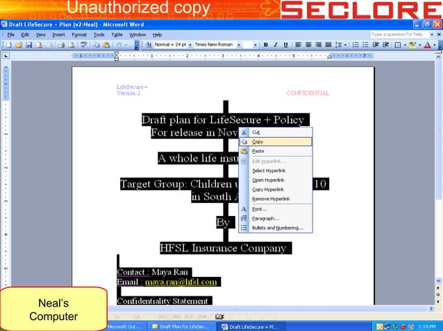Seclore File Secure Introduction Brief | PPT