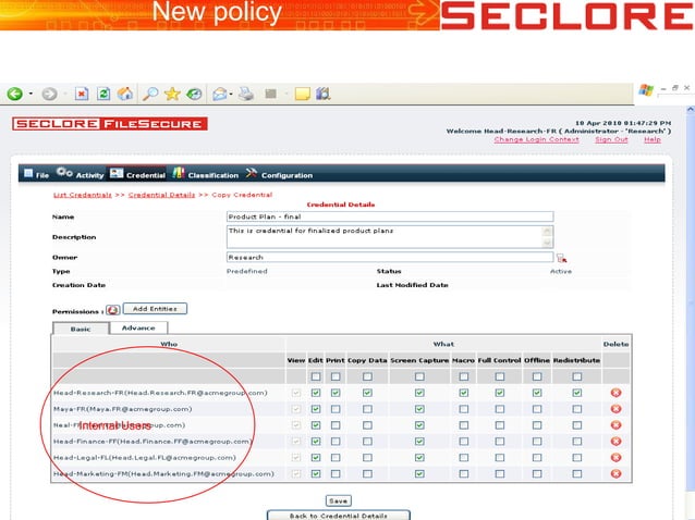 Seclore File Secure Introduction Brief | PPT