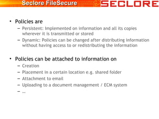 Seclore File Secure Sharepoint Walkthrough | PPS