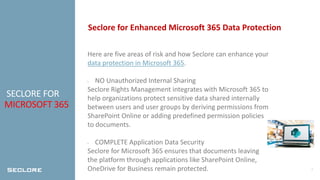Seclore For Microsoft 365 | Seclore | PPTX
