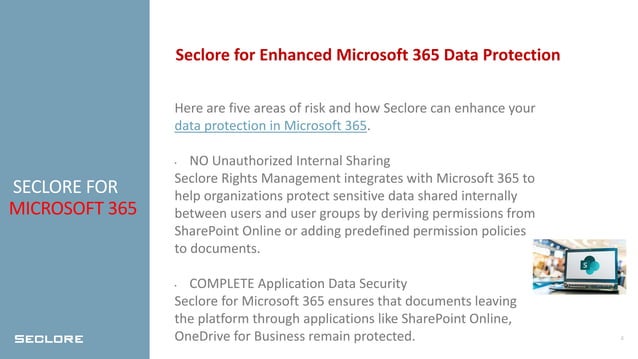 Seclore For Microsoft 365 Seclore Pptx Shareware And Freeware Computer Software And