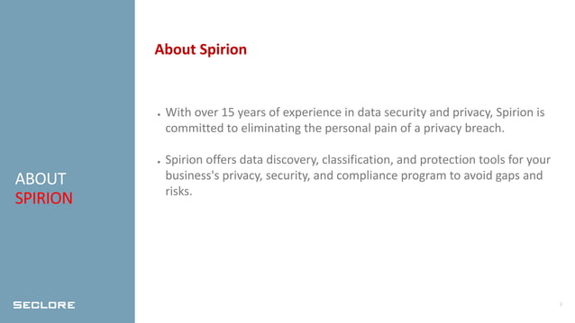 Seclore For Spirion Data Classification Seclore Ppt