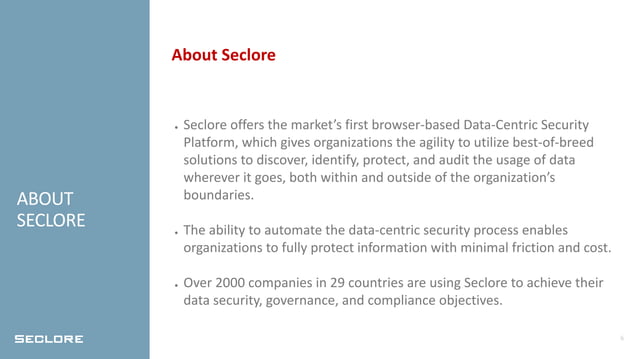 Seclore For Spirion Data Classification Seclore Ppt