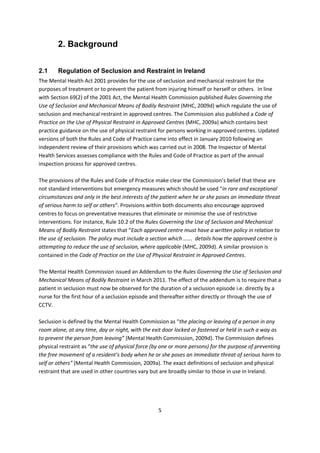 Seclusion and physical restraint reduction knowledge review | PDF