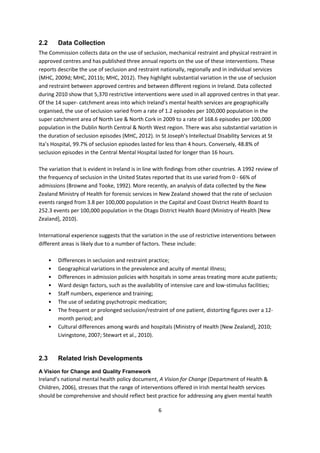 Seclusion and physical restraint reduction knowledge review | PDF