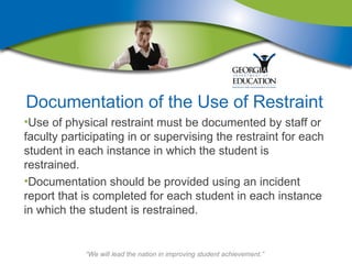 Seclusion and Restraint | PPT