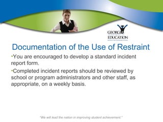 Seclusion and Restraint | PPT