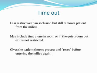 Seclusion and restraint training module | PPTX