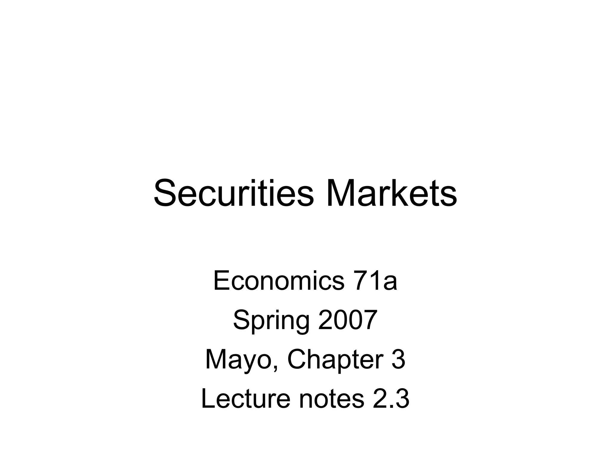 Secmarkets | PPT