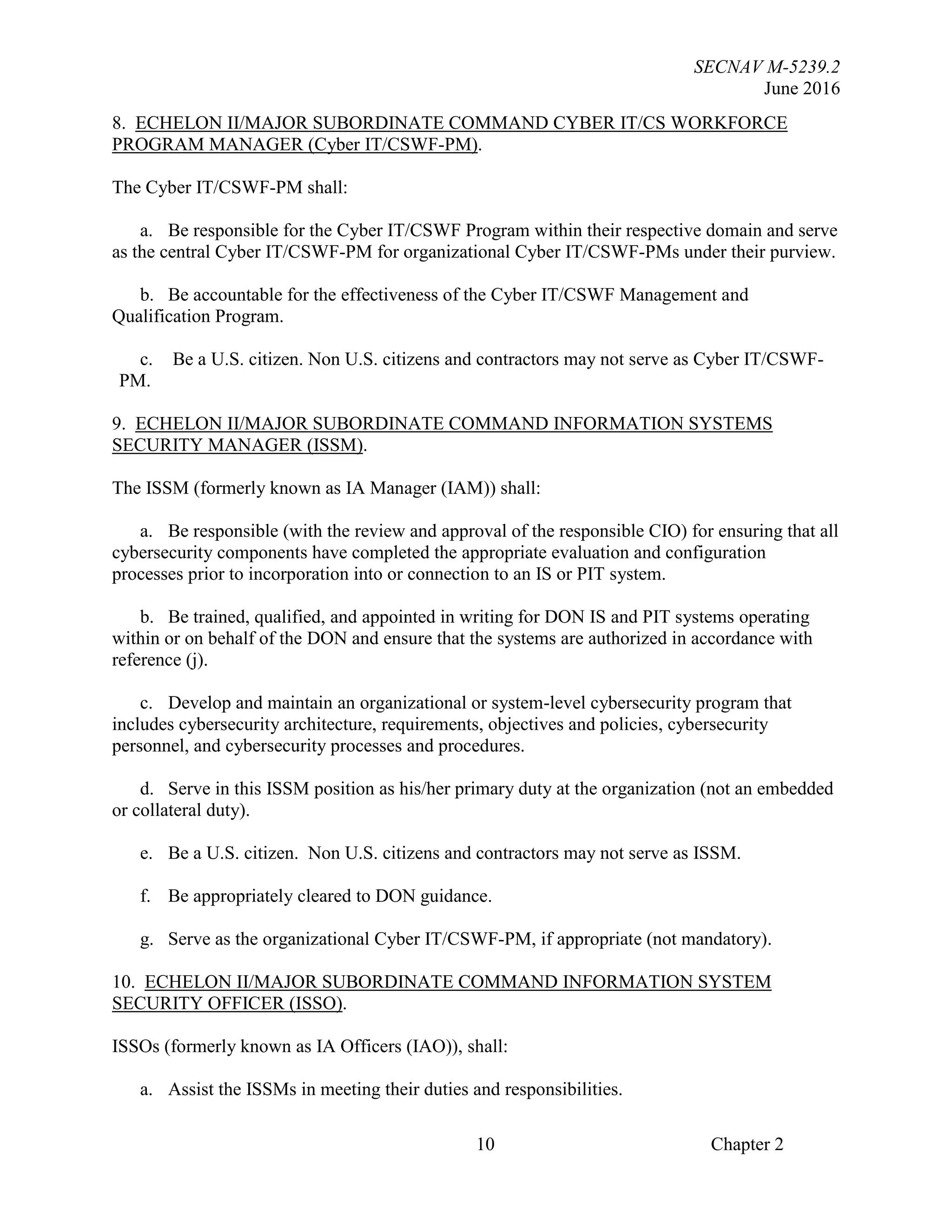 SECNAV M-5239.2 | PDF