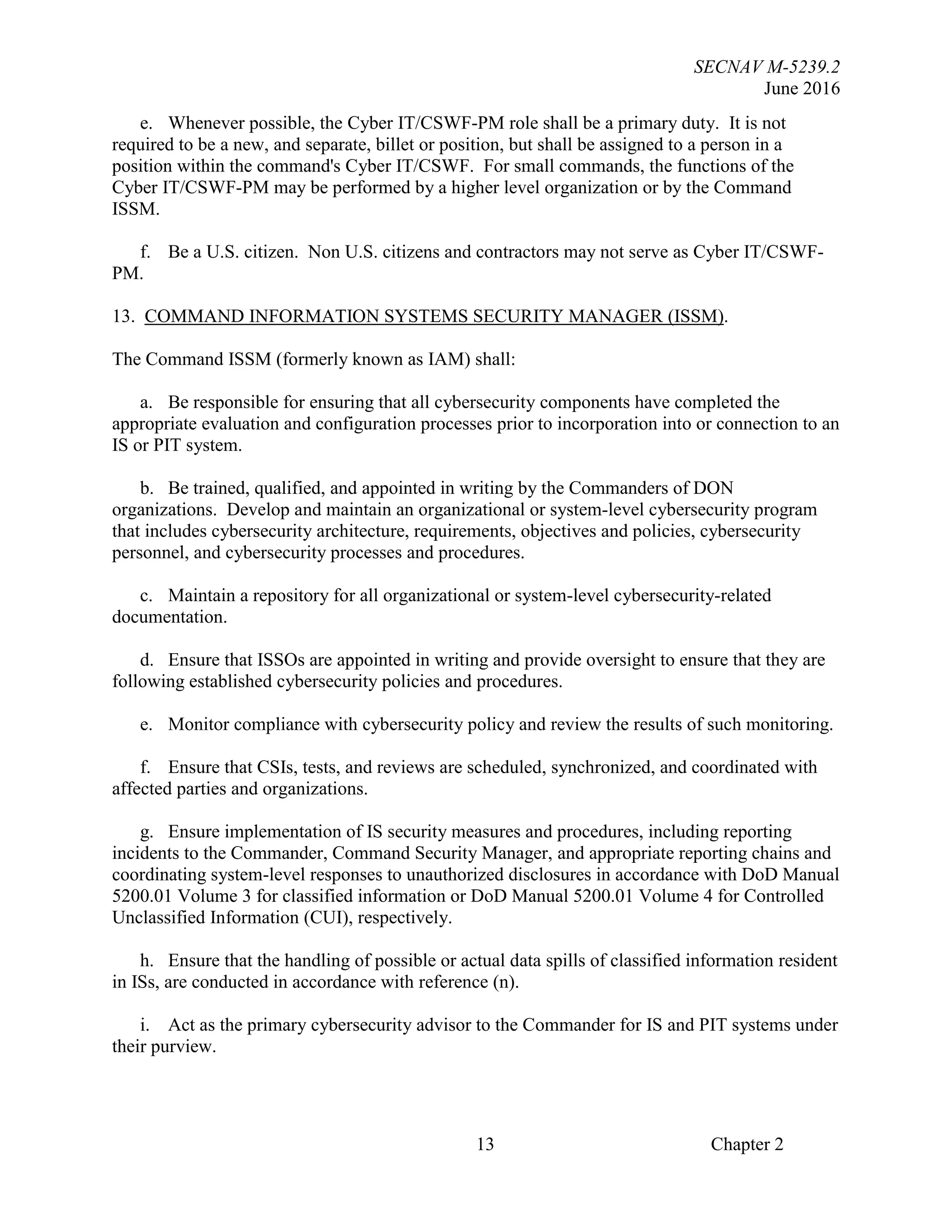 SECNAV M-5239.2 | PDF