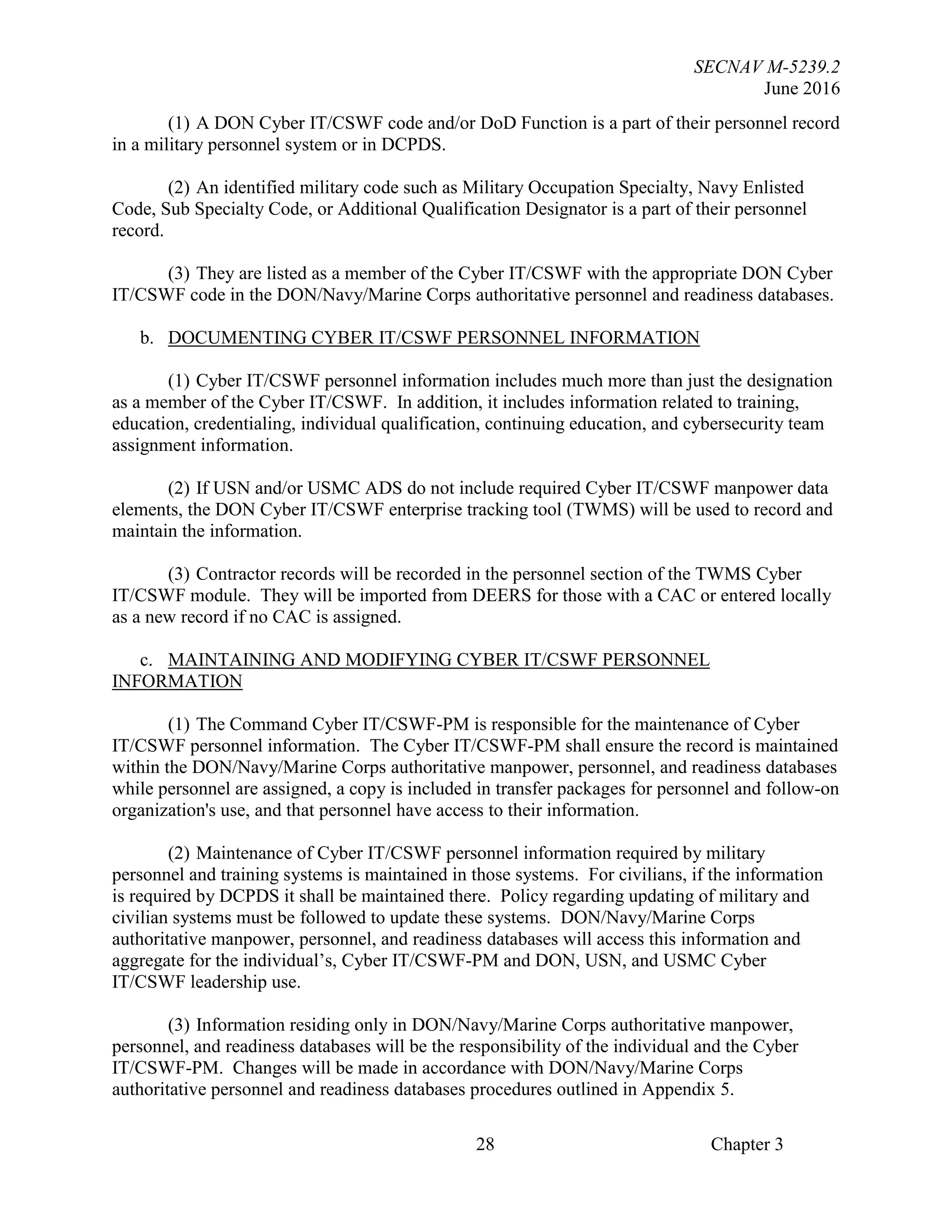 SECNAV M-5239.2 | PDF