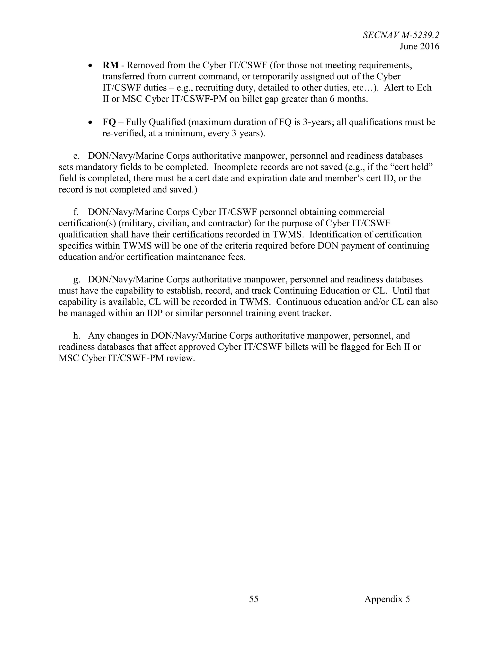 SECNAV M-5239.2 | PDF